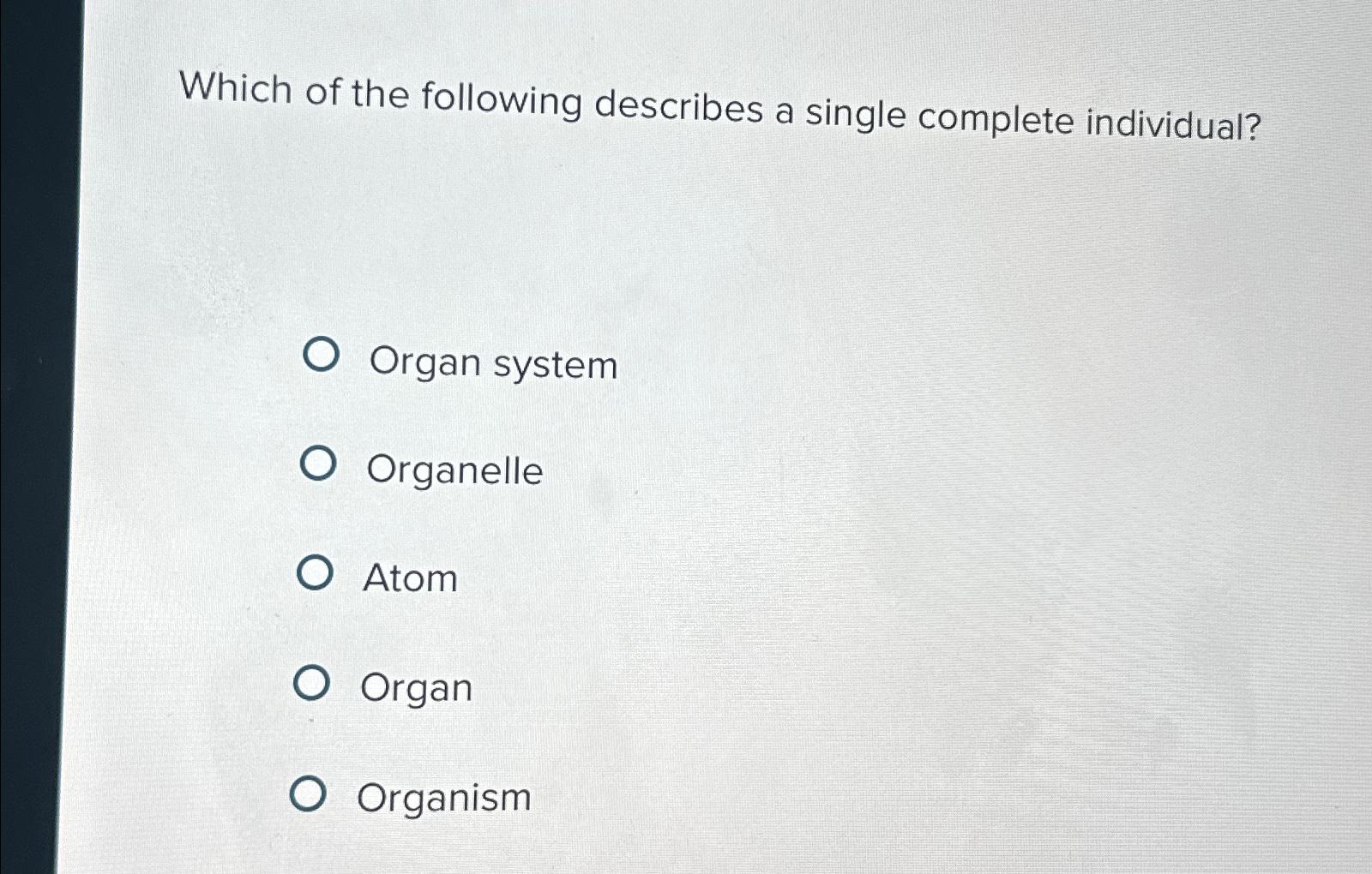 Solved Which of the following describes a single complete | Chegg.com