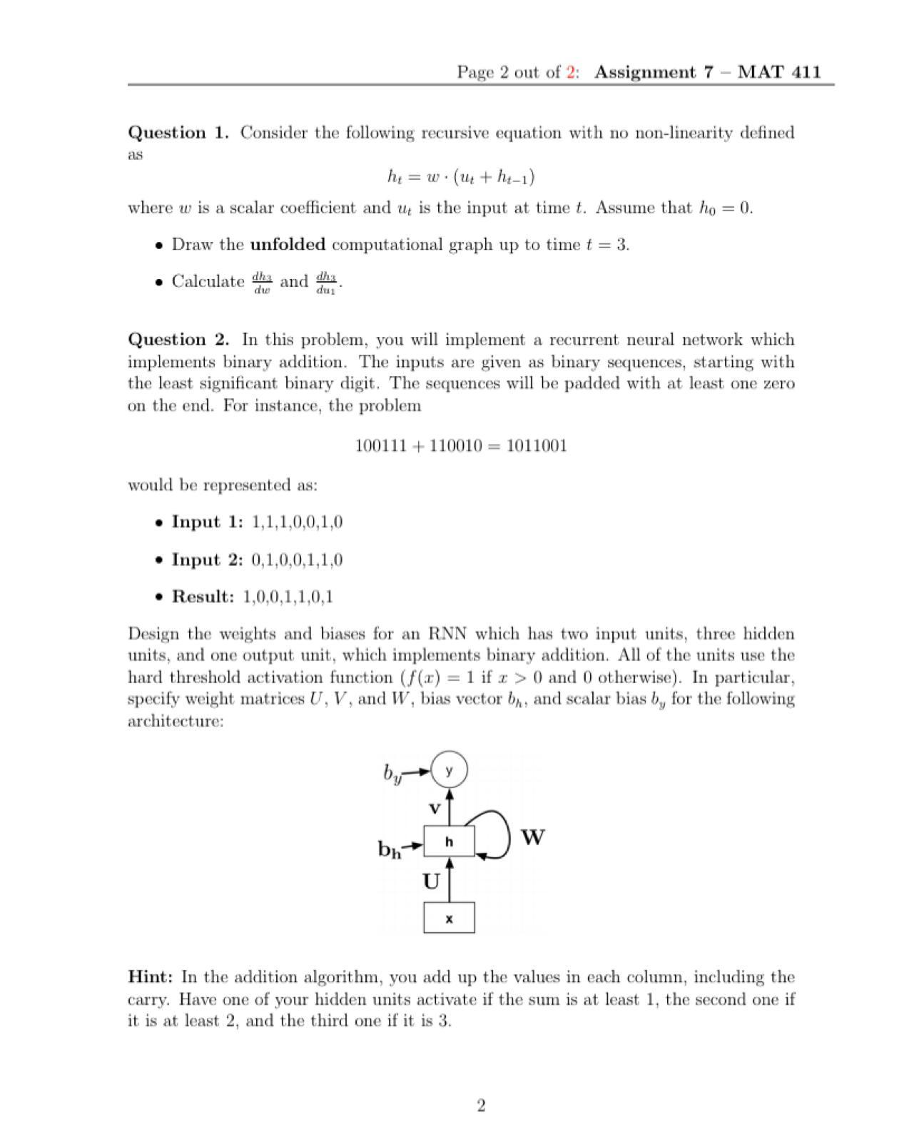 Solved Question 1. ﻿Consider the following recursive | Chegg.com