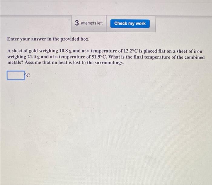 Solved 3 attempts left Check my work Enter your answer in | Chegg.com
