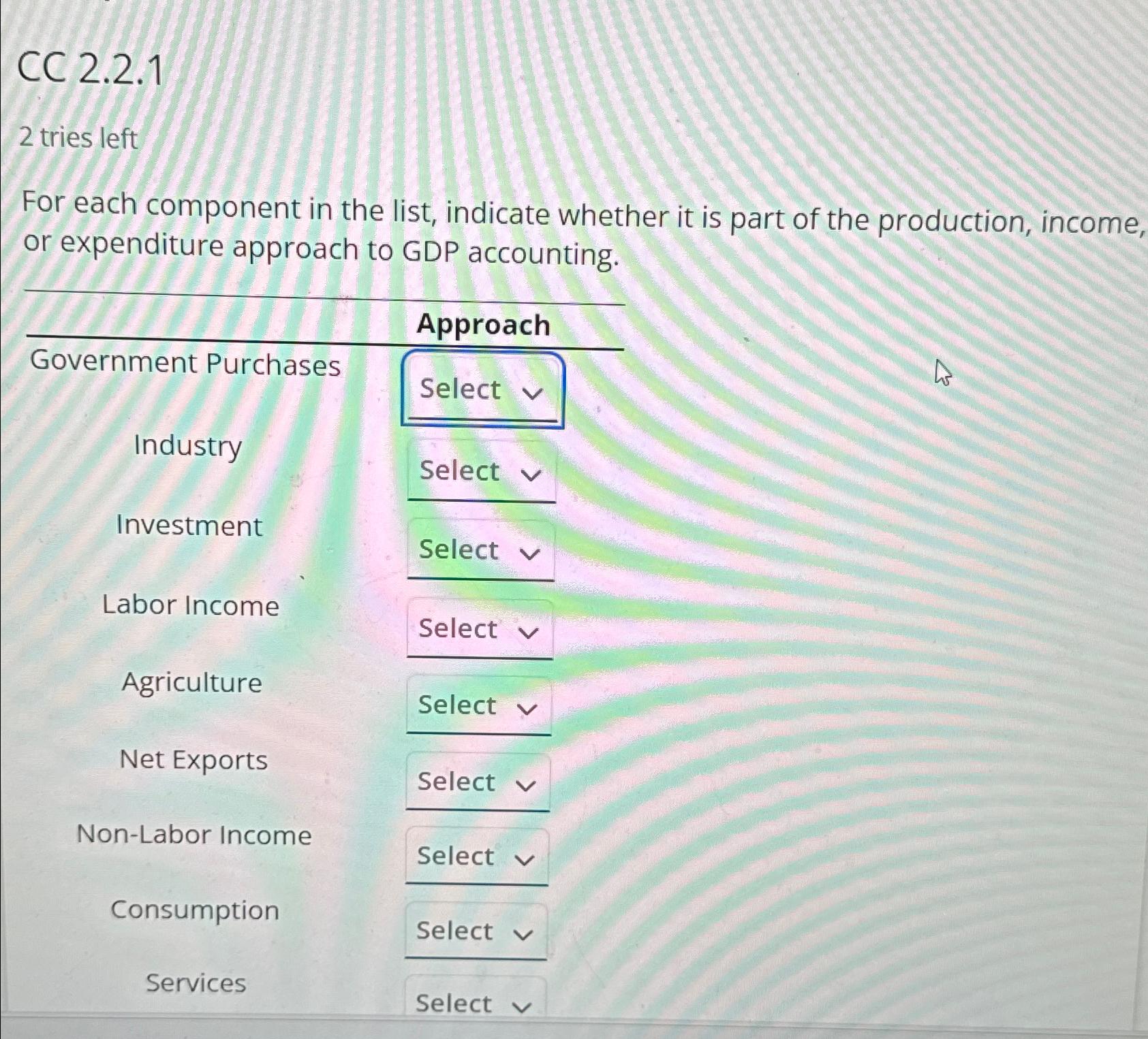 Solved CC 2.2.12 ﻿tries leftFor each component in the list, | Chegg.com
