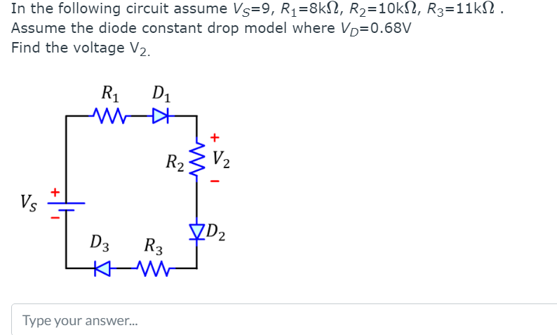 Solved In the following circuit assume | Chegg.com