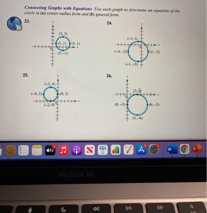 Solved Connecting Graphs with Equations Use each graph to | Chegg.com