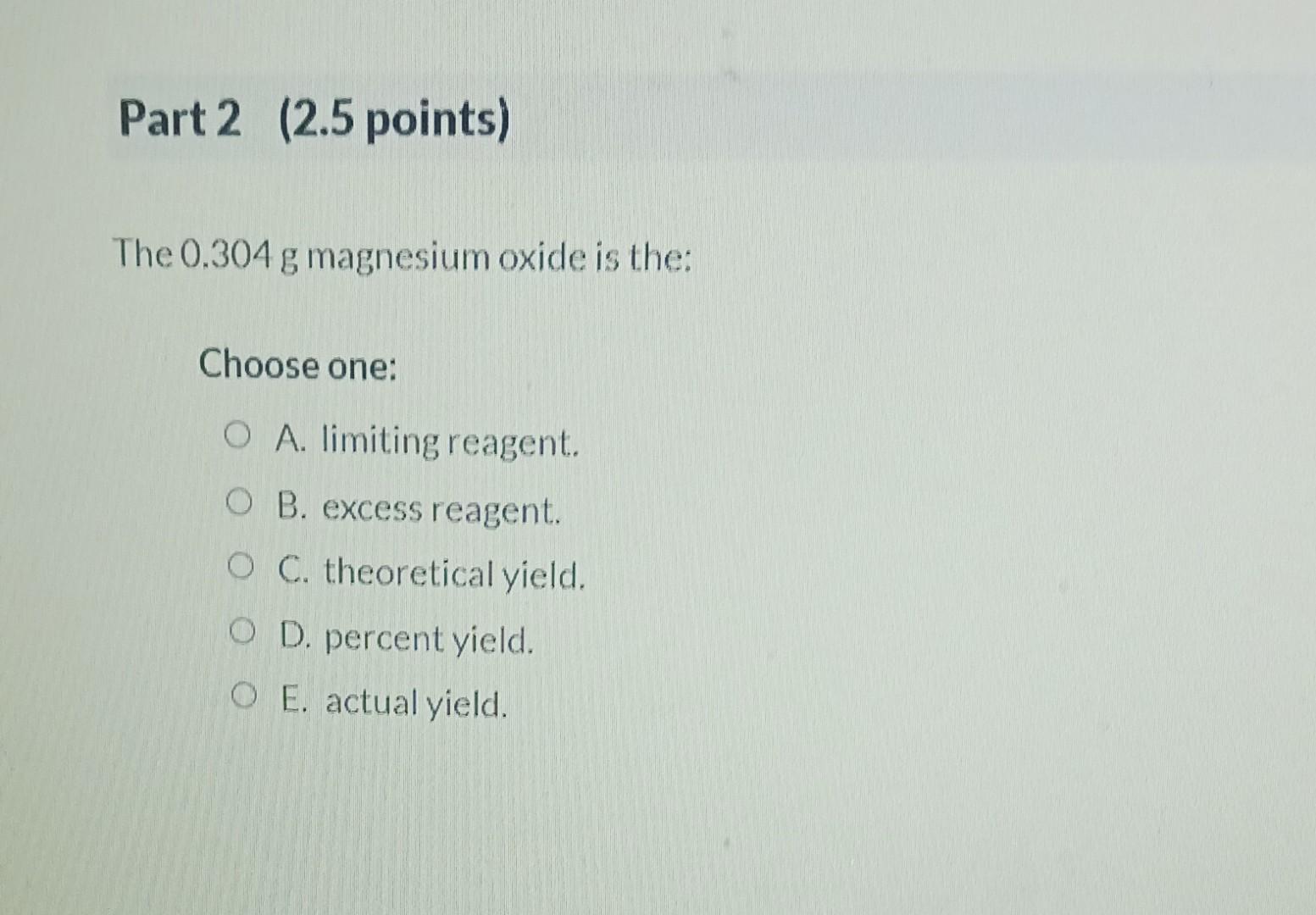 Solved A 0.231 g piece of solid magnesium reacts with | Chegg.com