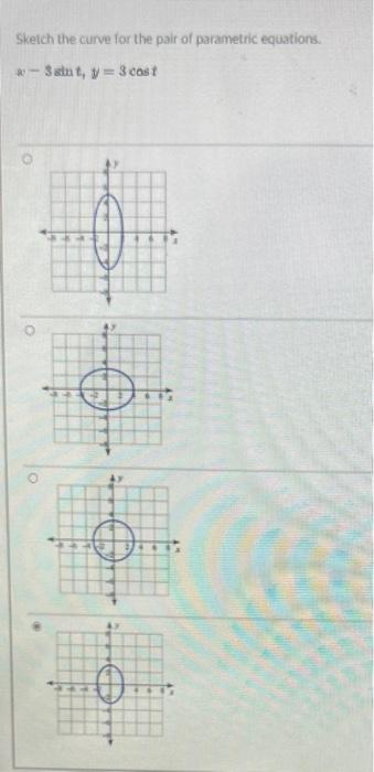 Sketch the curve for the pair of parametric | Chegg.com