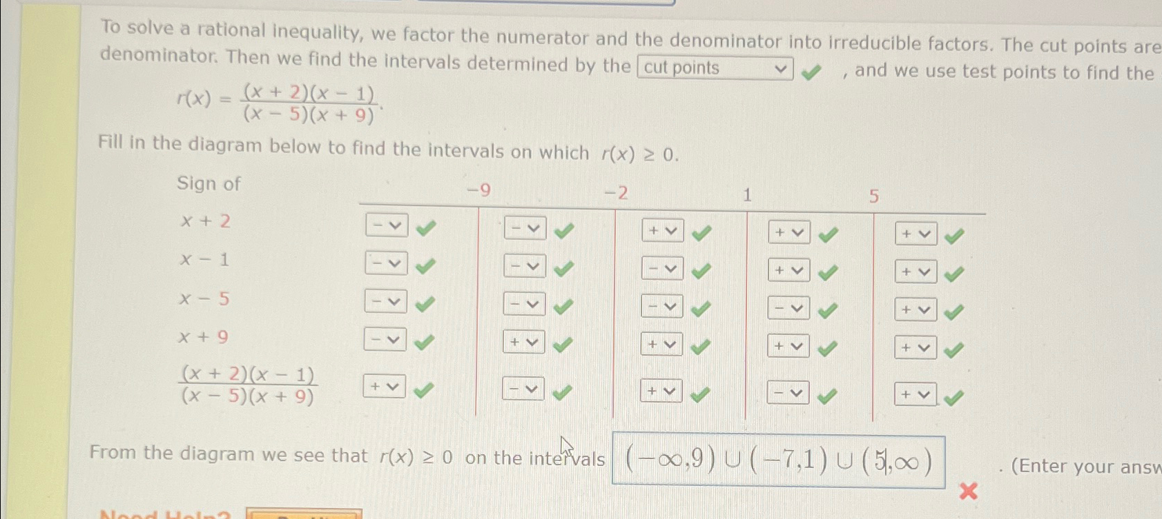 Solved To solve a rational inequality, we factor the | Chegg.com