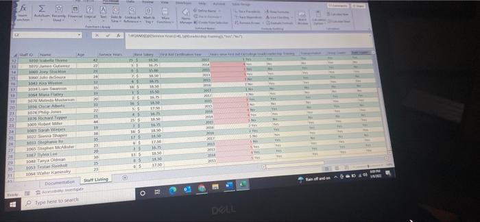 Solved a. 11. In cell N2, enter a formula using the IF | Chegg.com