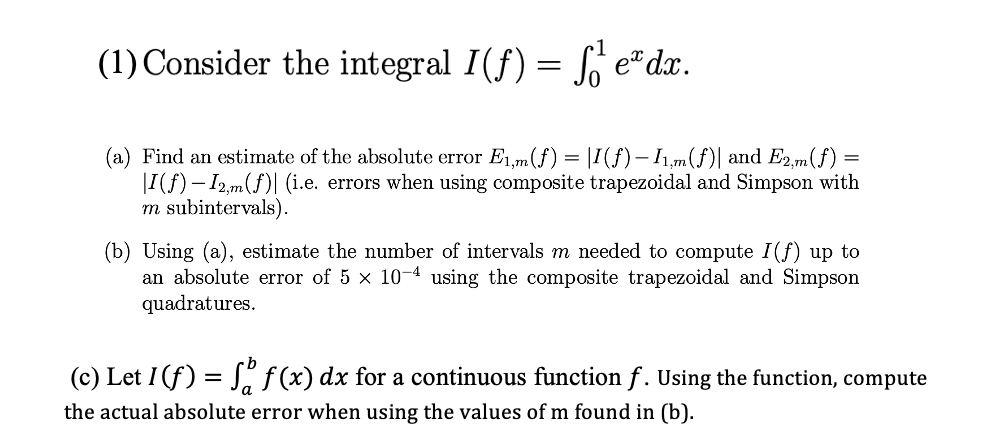 Solved this is for numerical analysis class. please show me | Chegg.com