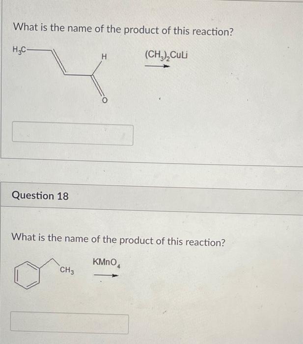 Solved What is the name of the product of this reaction? HC | Chegg.com