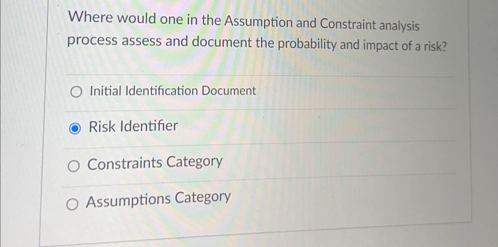Solved Where would one in the Assumption and Constraint | Chegg.com