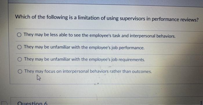 Solved Which of the following is a limitation of using | Chegg.com