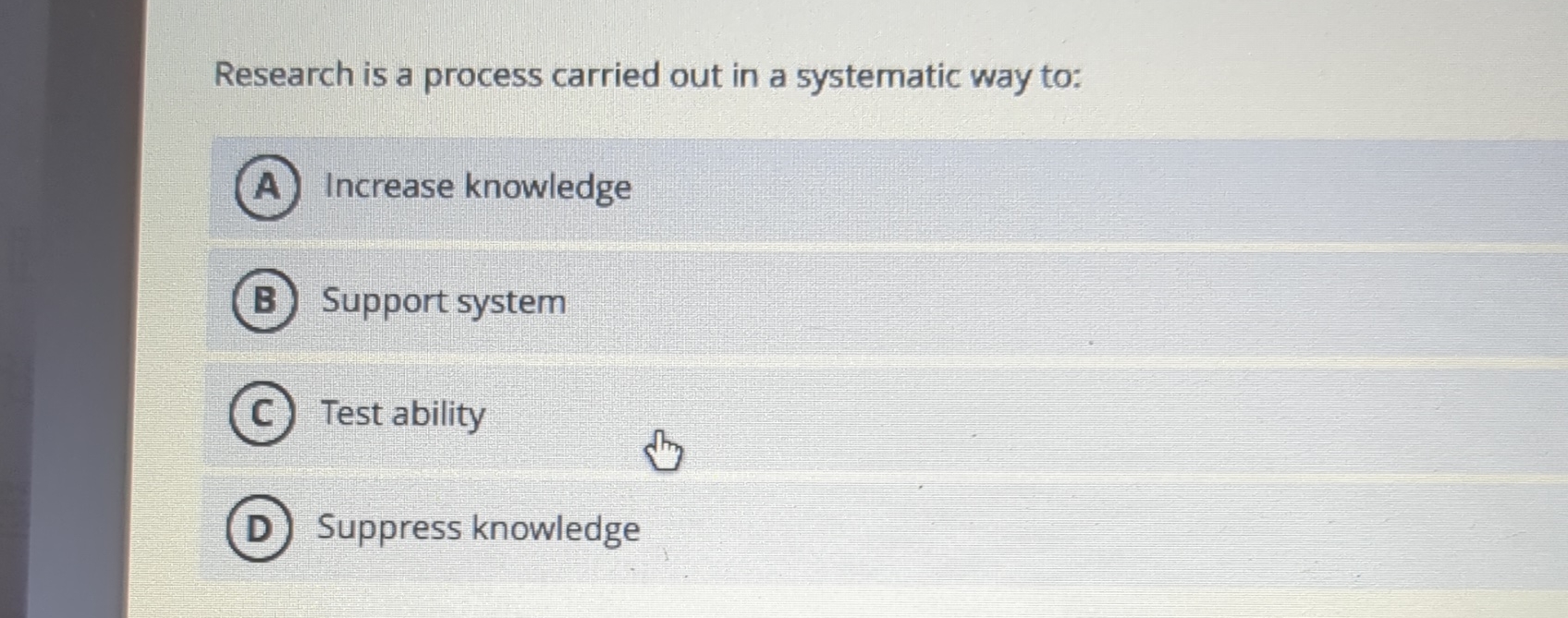 Solved Research is a process carried out in a systematic way | Chegg.com