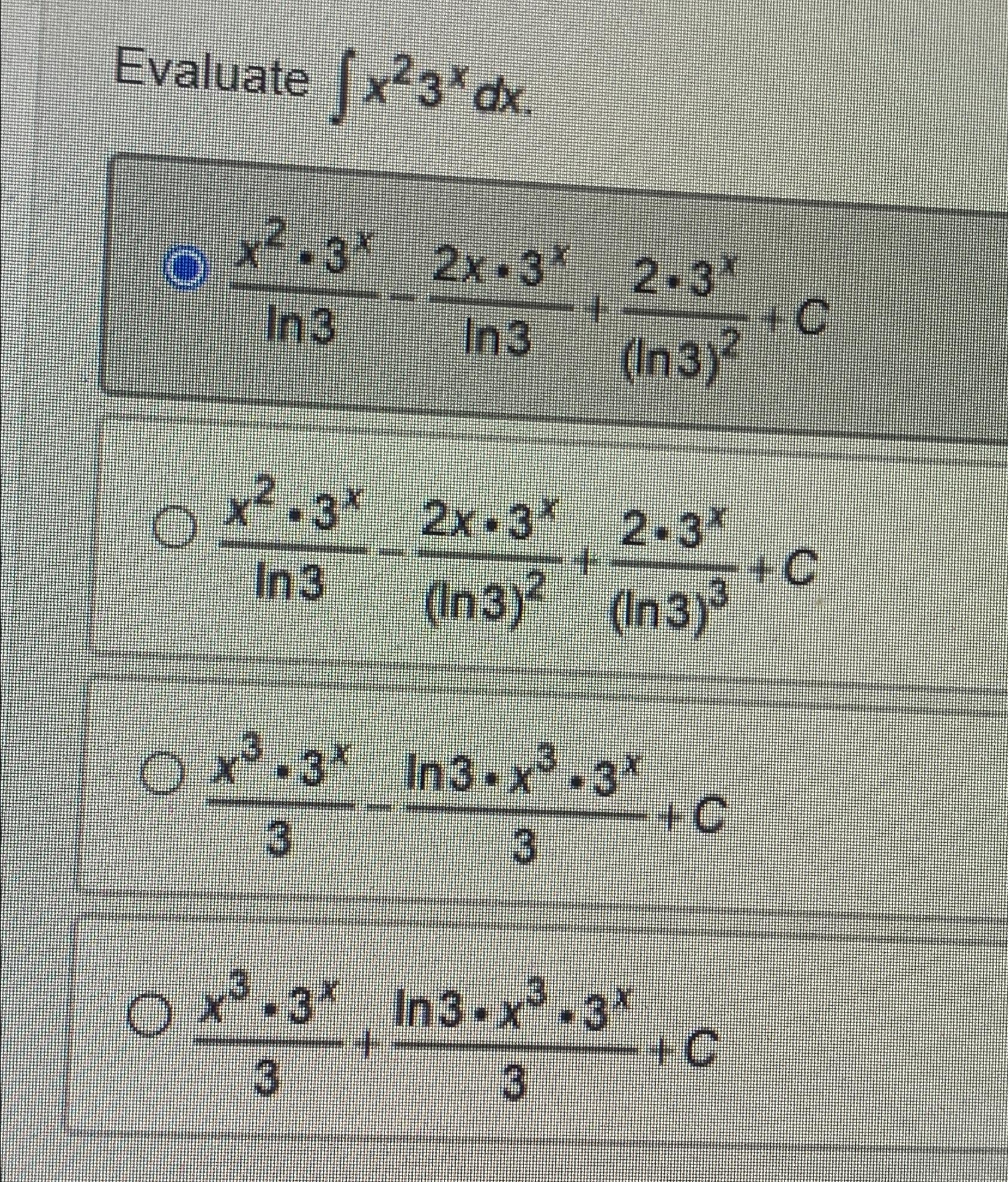 Solved Evaluate | Chegg.com