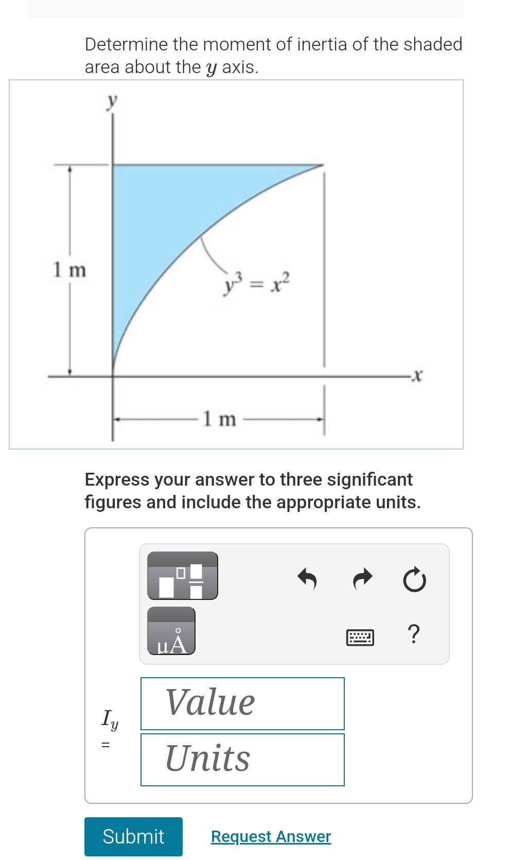 Solved Determine the moment of inertia of the shaded area | Chegg.com