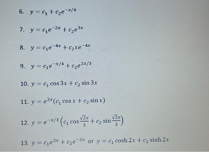 Solved Find the general solution of the 2nd order | Chegg.com