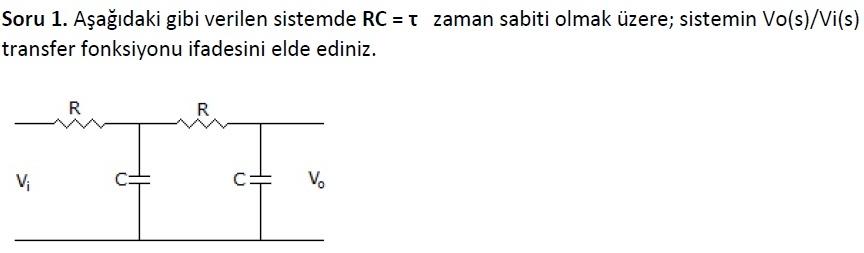 Solved Given the system with RC = \tau time constant, | Chegg.com