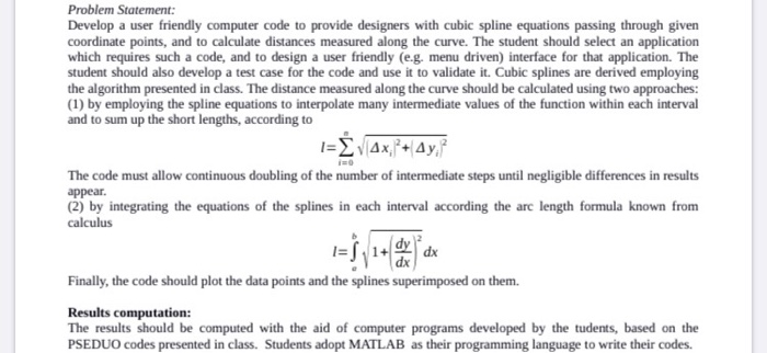 Problem Statement: Develop a user friendly computer | Chegg.com