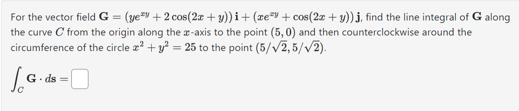 Solved For the vector field | Chegg.com