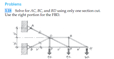 Solved You MUST use the Method of Sections in order to solve | Chegg.com