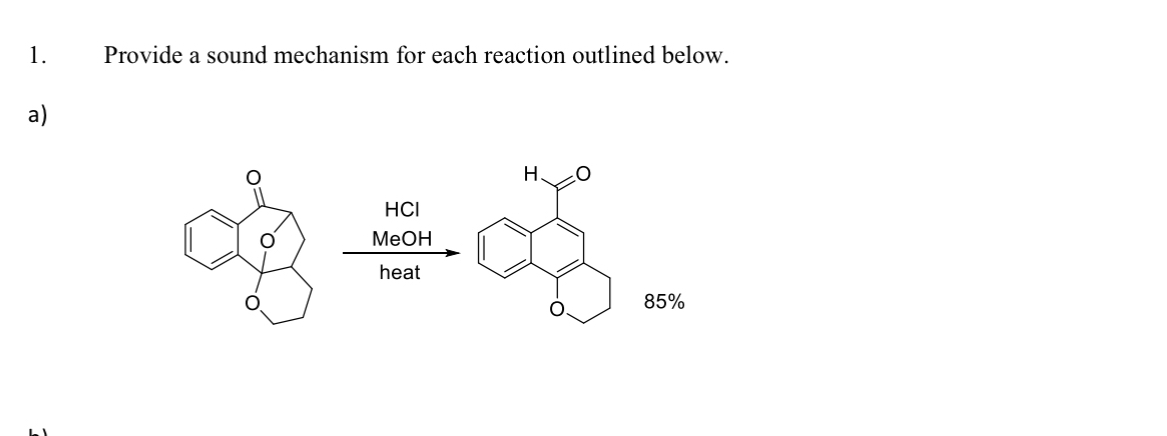 Solved Provide a sound mechanism for each reaction outlined | Chegg.com