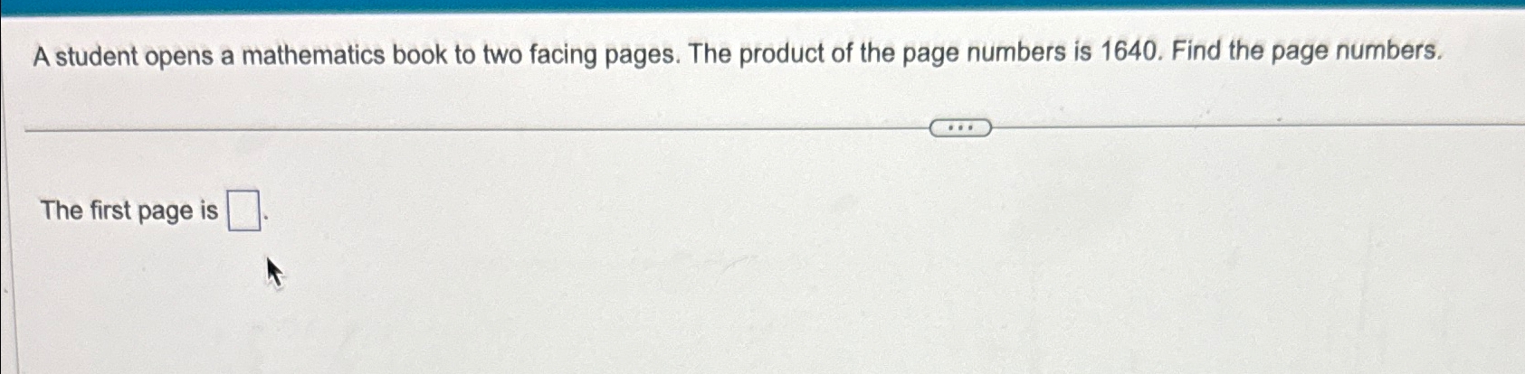 Solved A student opens a mathematics book to two facing | Chegg.com