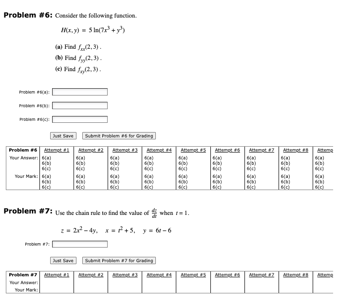 Solved Problem #6: Consider the following | Chegg.com
