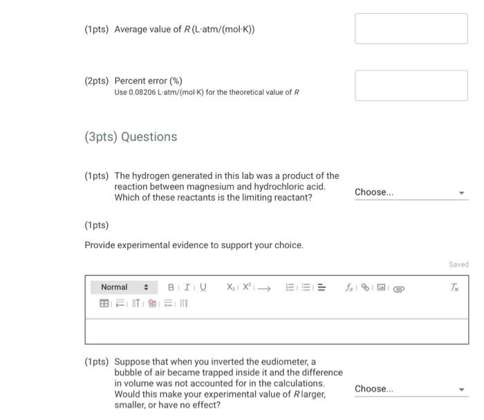 Report Table IG.1: Experimental Data Measurements for | Chegg.com Report Table IG.1: Experimental Data Measurements for | Chegg.com