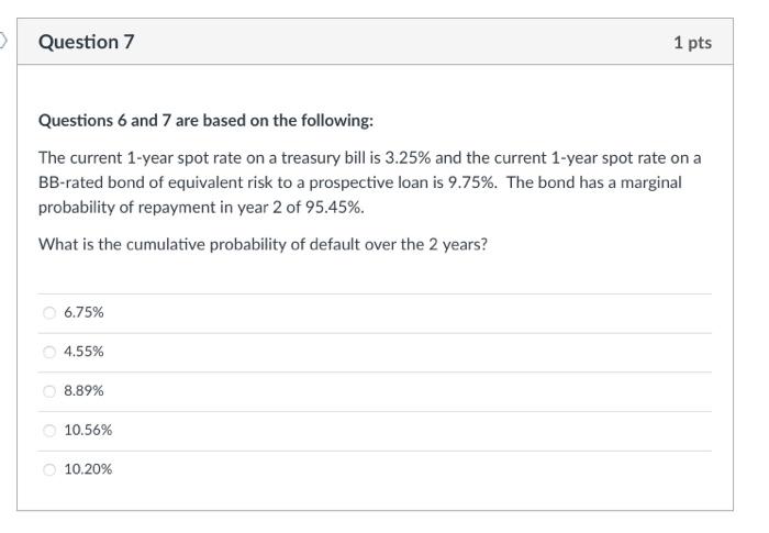 Solved Questions 6 and 7 are based on the following: The | Chegg.com