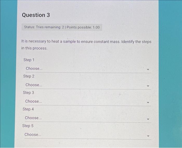 Solved Status: Tries remaining: 21 Points possible: 1.00 It | Chegg.com