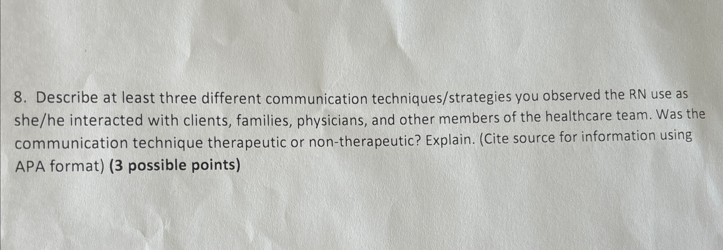 Solved Describe at least three different communication | Chegg.com