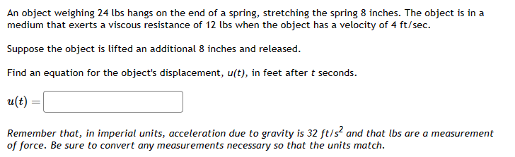Solved An object weighing 24 ﻿lbs hangs on the end of a | Chegg.com