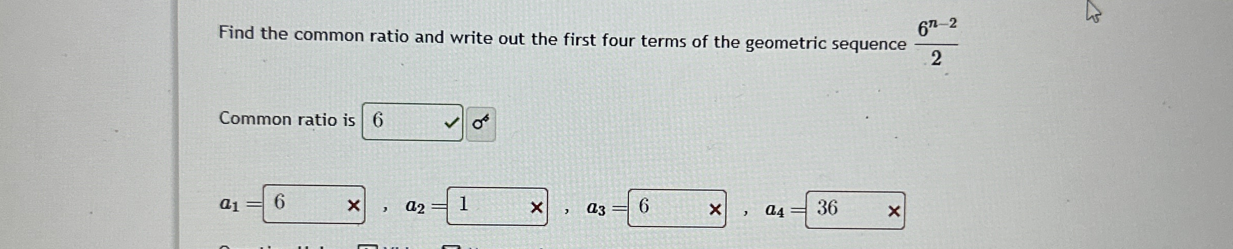 Solved Find the common ratio and write out the first four | Chegg.com
