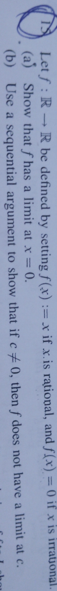 Solved Let f:R→R ﻿be defined by setting f(x):=x ﻿if x. ﻿is | Chegg.com