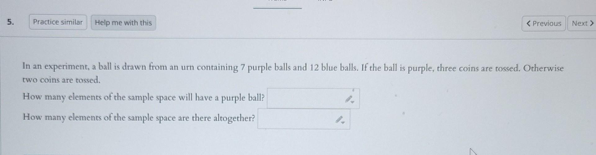 Solved In an experiment, a ball is drawn from an urn | Chegg.com