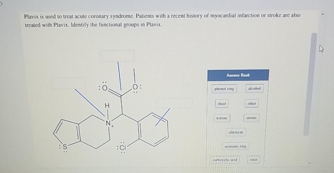 Solved Plavix is used to treat acute coronary syndrome. | Chegg.com
