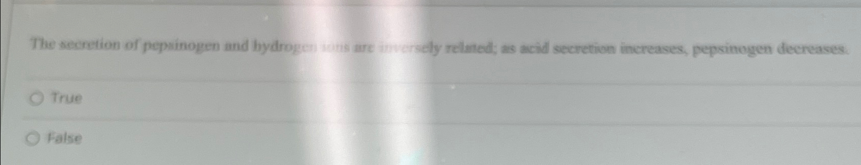 Solved The secretion of pepsinogen and bydroger woris are | Chegg.com
