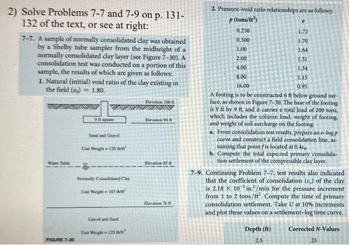 Solved Solve Problems 7-7 and 7-9 on p. 131- 2. | Chegg.com