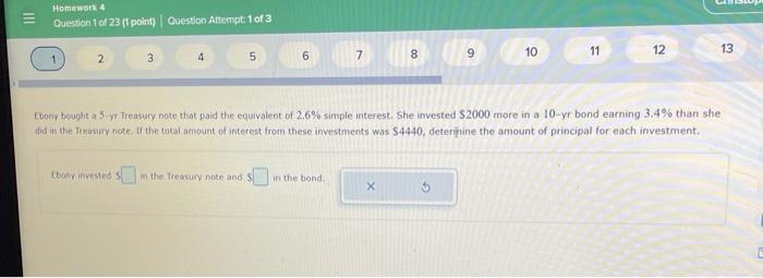 Solved Ebony bought a 5-yr Treasury note that paid the | Chegg.com