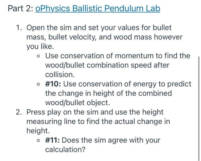 Solved Part 1: PhET Collision Lab 1. Make your way to the | Chegg.com