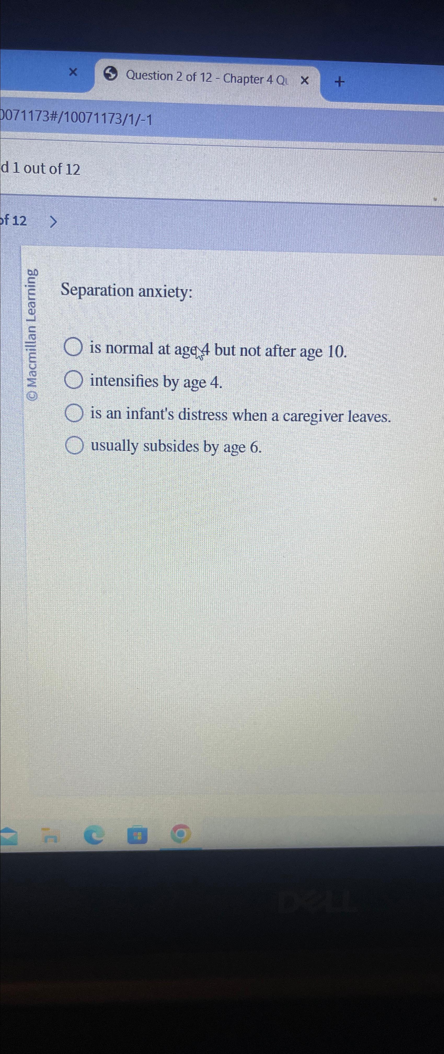 Solved 071173#/10071173/1/-1d 1 ﻿out of 1212Separation | Chegg.com