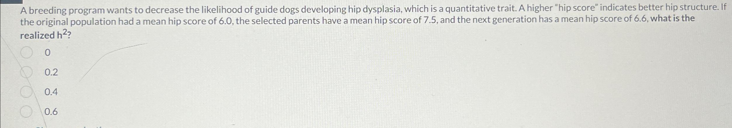 Solved A breeding program wants to decrease the likelihood | Chegg.com