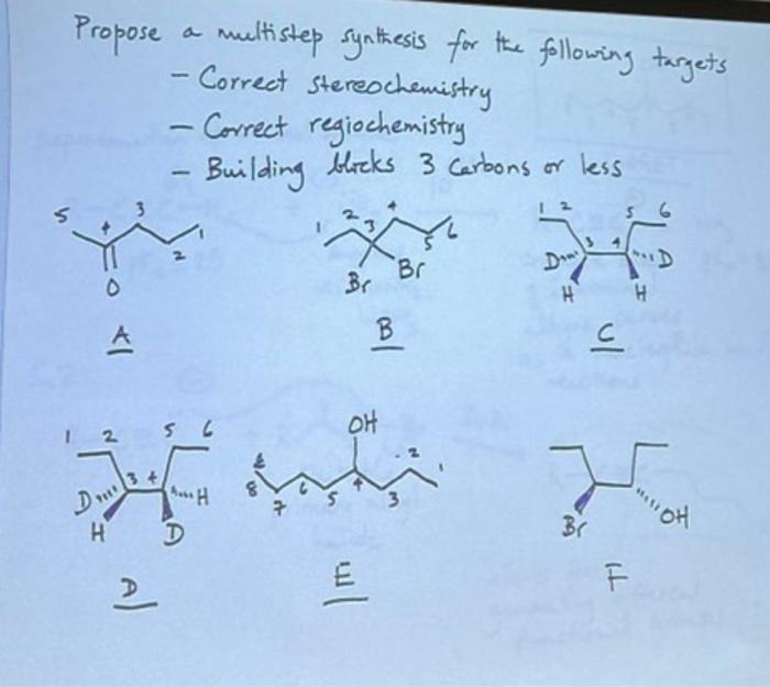Solved Propose a multistep synthesis for the following | Chegg.com