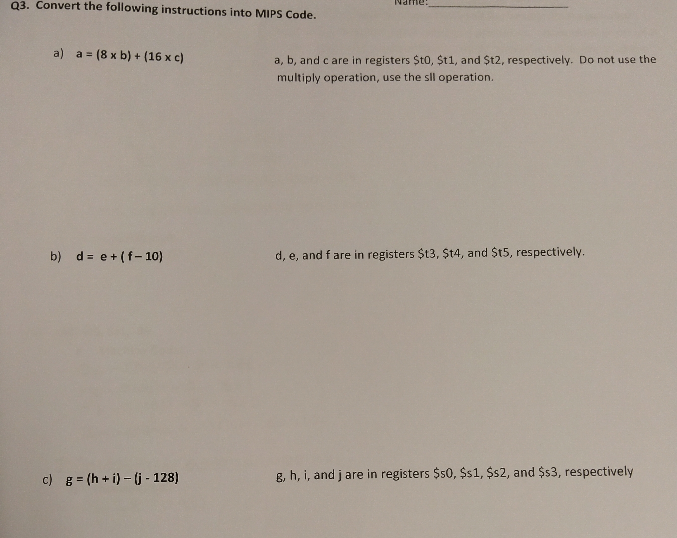 Solved Convert the following instructions into MIPS | Chegg.com