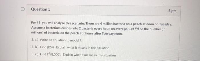 Solved Question 5 5 pts For #5, you will analyze this | Chegg.com