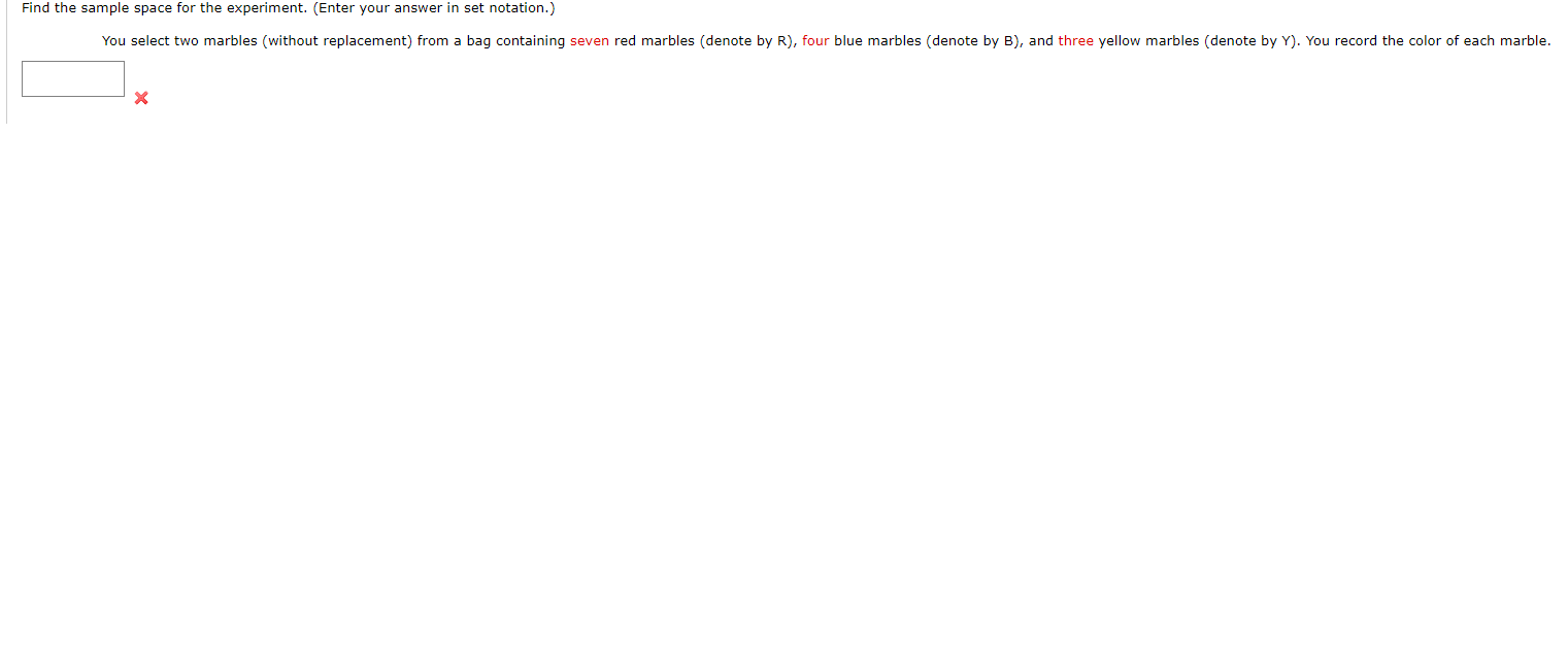 Solved Find the sample space for the experiment. (Enter your | Chegg.com