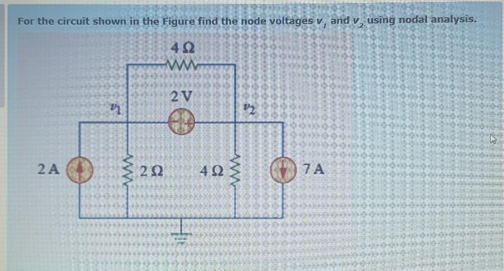 Solved For the circuit shown in the Figure find the node | Chegg.com