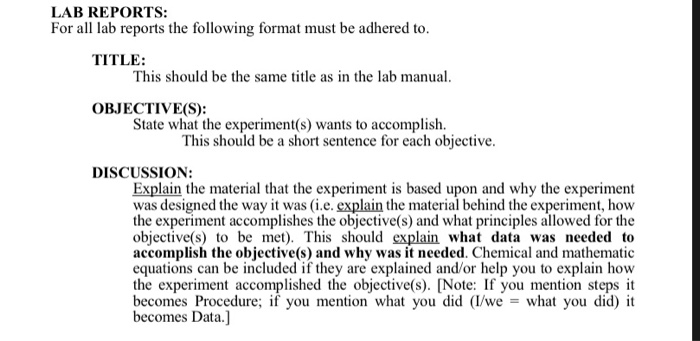 Solved can you help me writing the discussion part of my lab | Chegg.com
