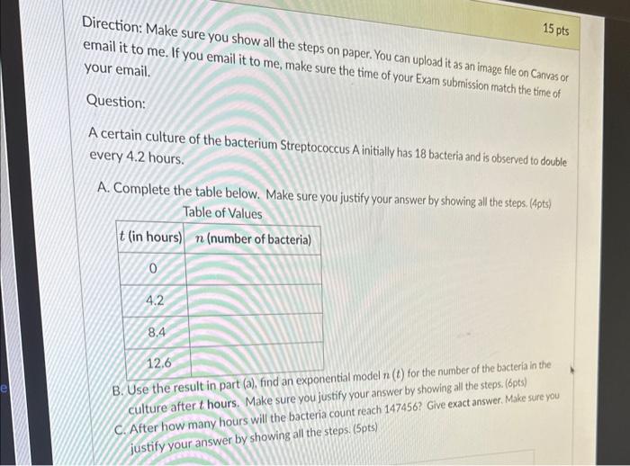Solved Direction: Make sure you show all the steps on paper. | Chegg.com