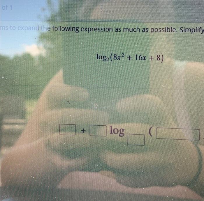 Solved mis to expand the following expression as much as | Chegg.com