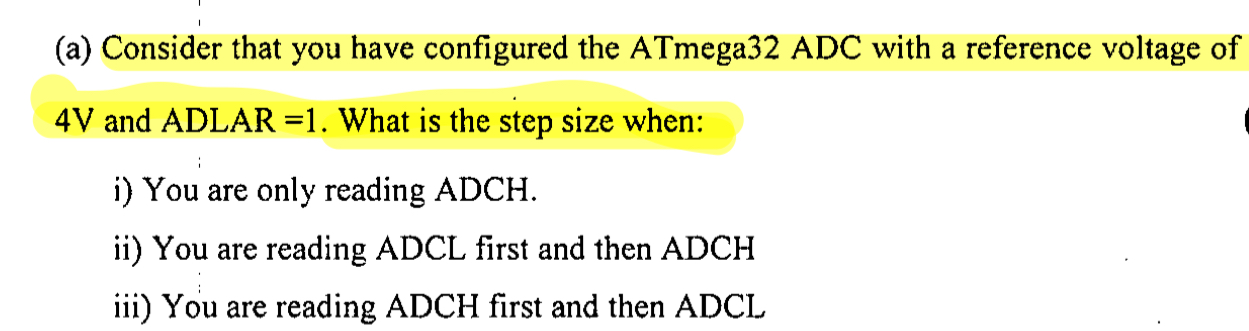 Solved (a) ﻿Consider that you have configured the ATmega32 | Chegg.com