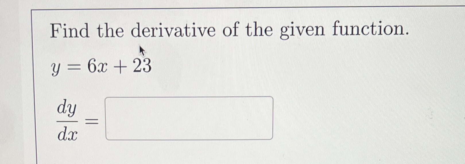 Solved Find the derivative of the given | Chegg.com